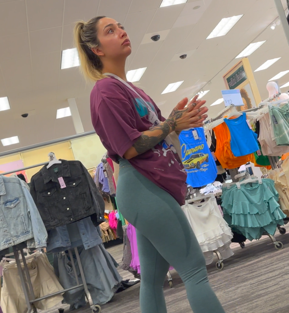 Bubble Butt Tight Leggings Candid Best Premium