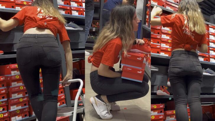 Target Worker with Insane Hourglass Figure and PHAT Ass in Tight Jeans ...