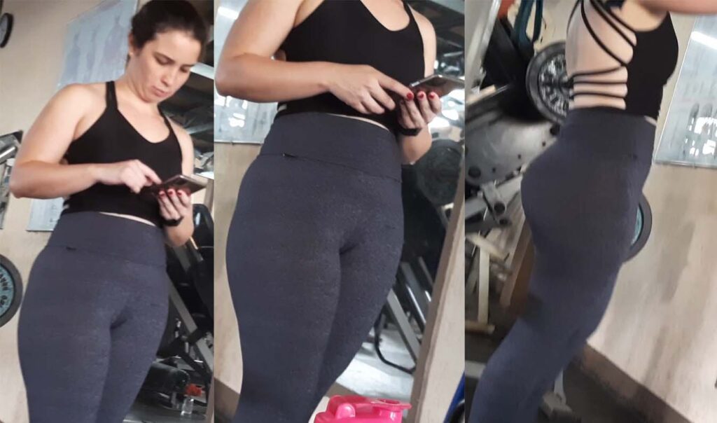 Nice Brazilian Frontal Camel Toe In Gym Candid Best Premium