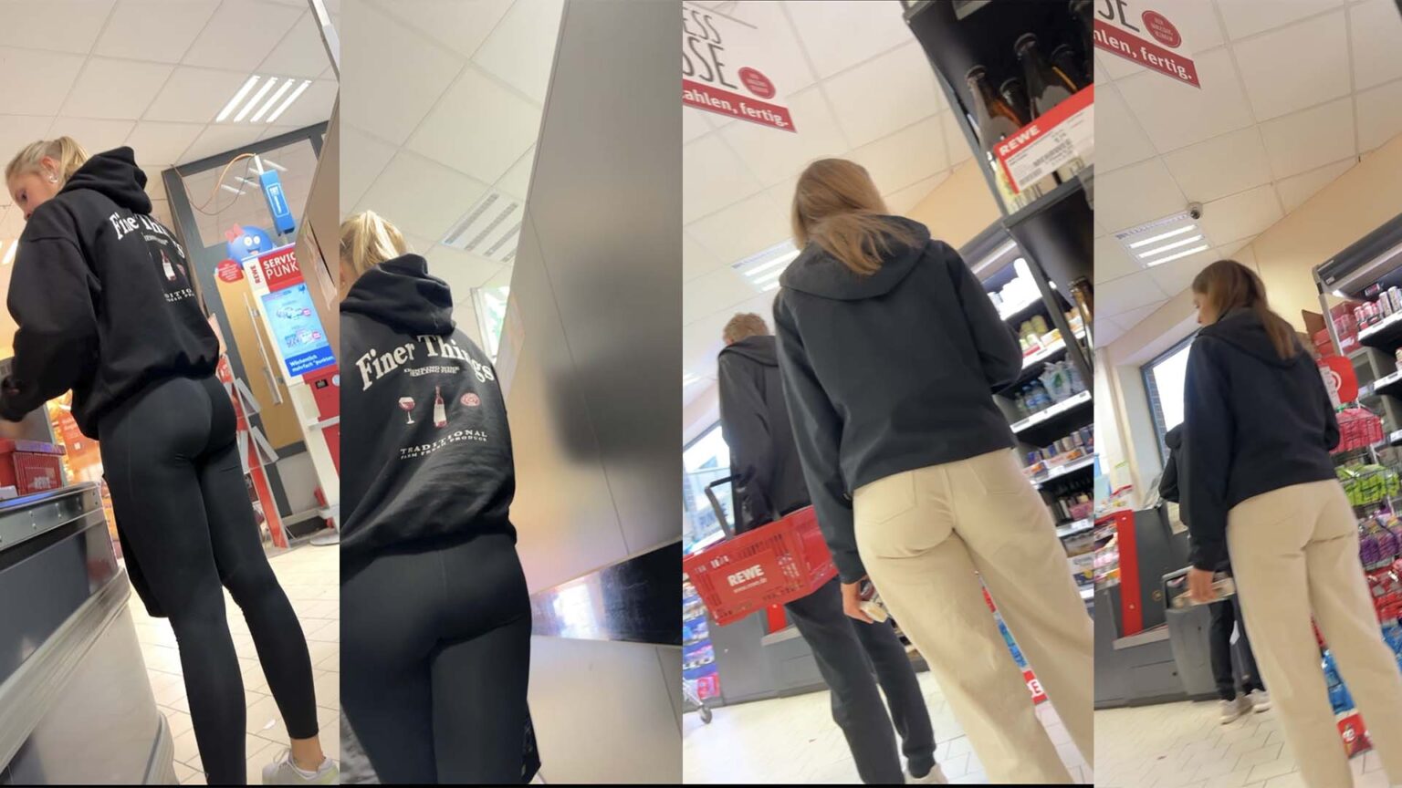 Two asses - one camera - Candid Best Premium