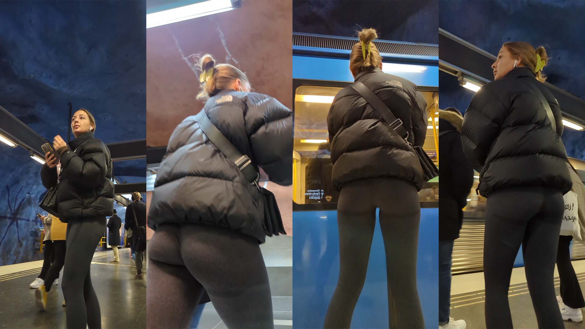 Grey Leggings Beauty Candid Best Premium