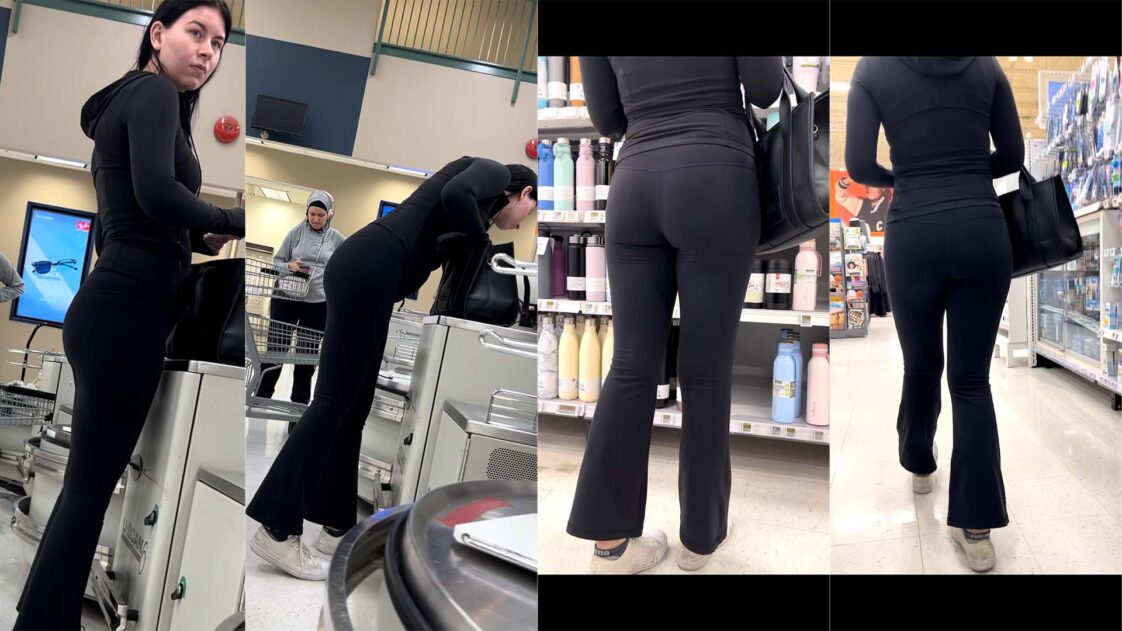 An Absolute Goddess Wearing Lululemon Candid Best Premium
