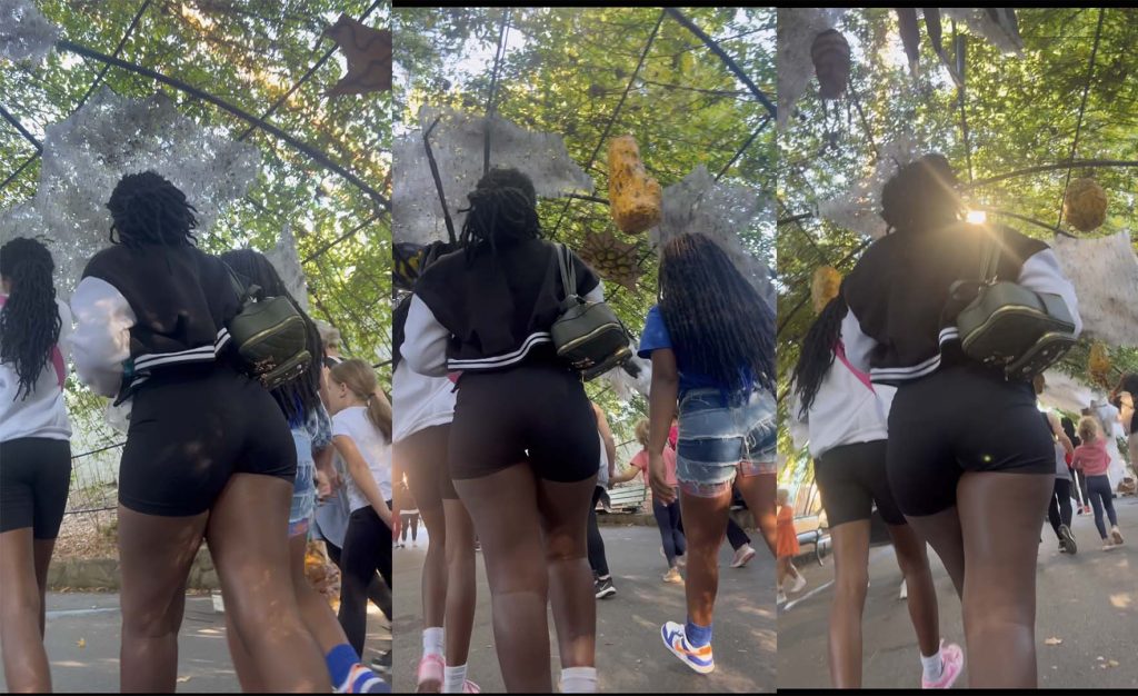 Thickk pyt jiggling In black jumper - Candid Best Premium