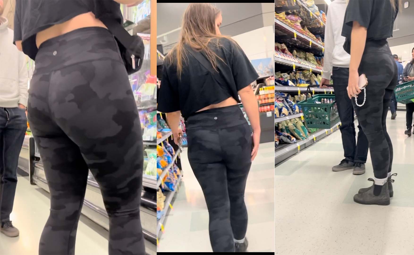 Big Booty in Camo LuluLemon’s - Candid Best Premium