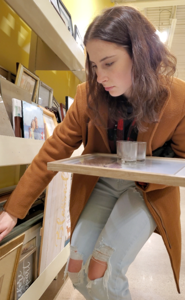 A Dream Brunette Framing Her Face Candid Best Premium