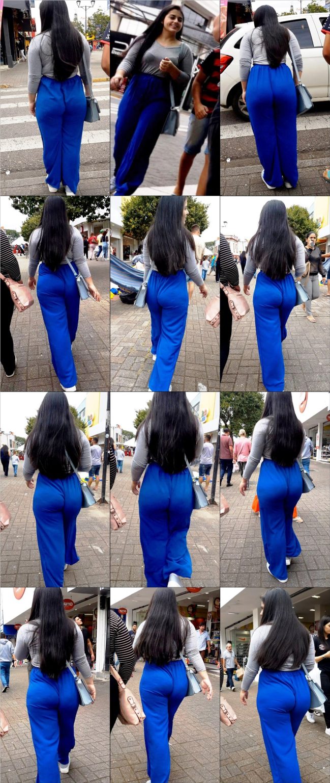 416- Teen Bubble Butt Jiggling While Walk!!! - Candid Best Premium