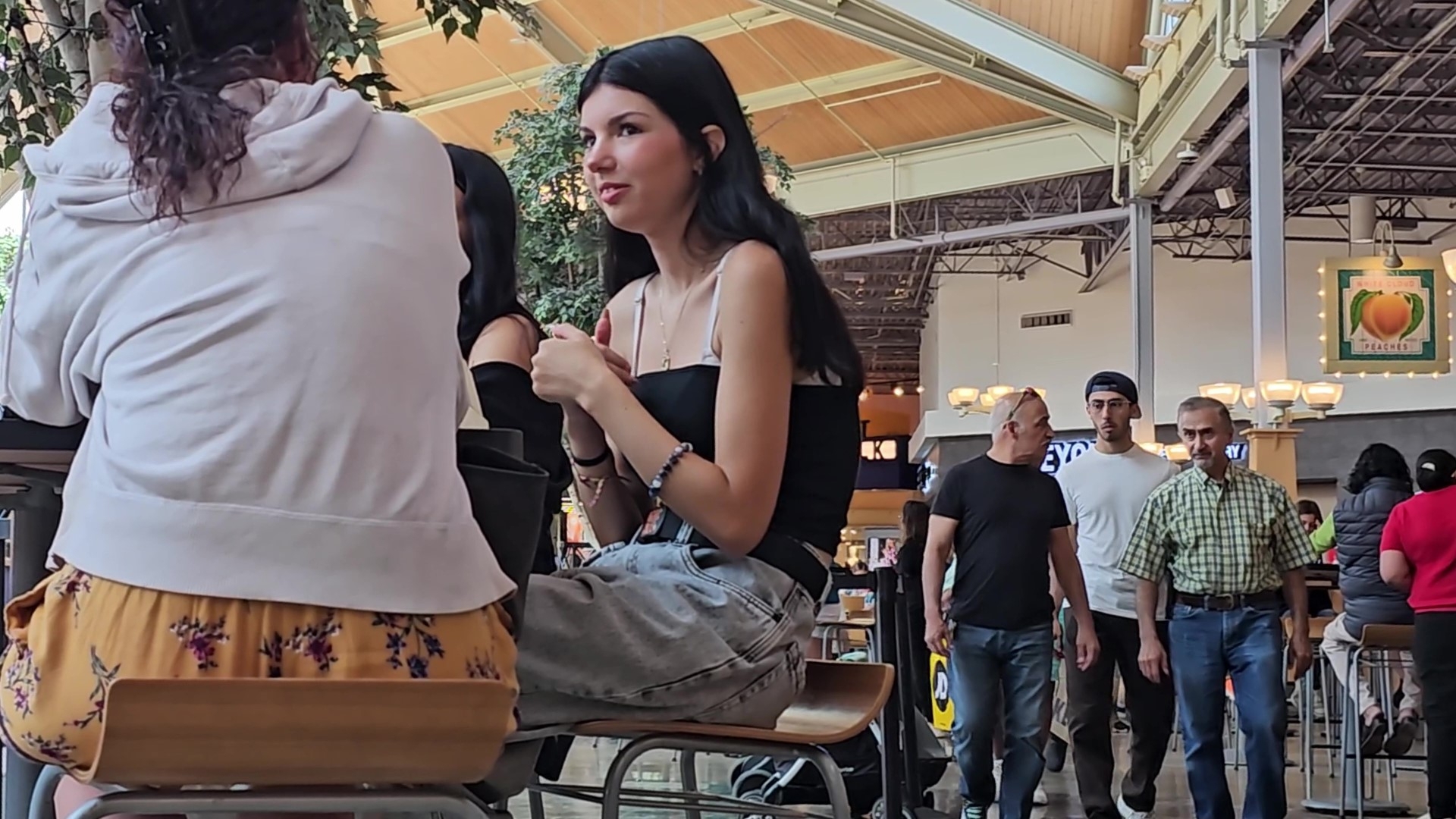 Really Slim Busty Teen In Tube Top Wandering Mall Busted W Audio Candid Best Premium