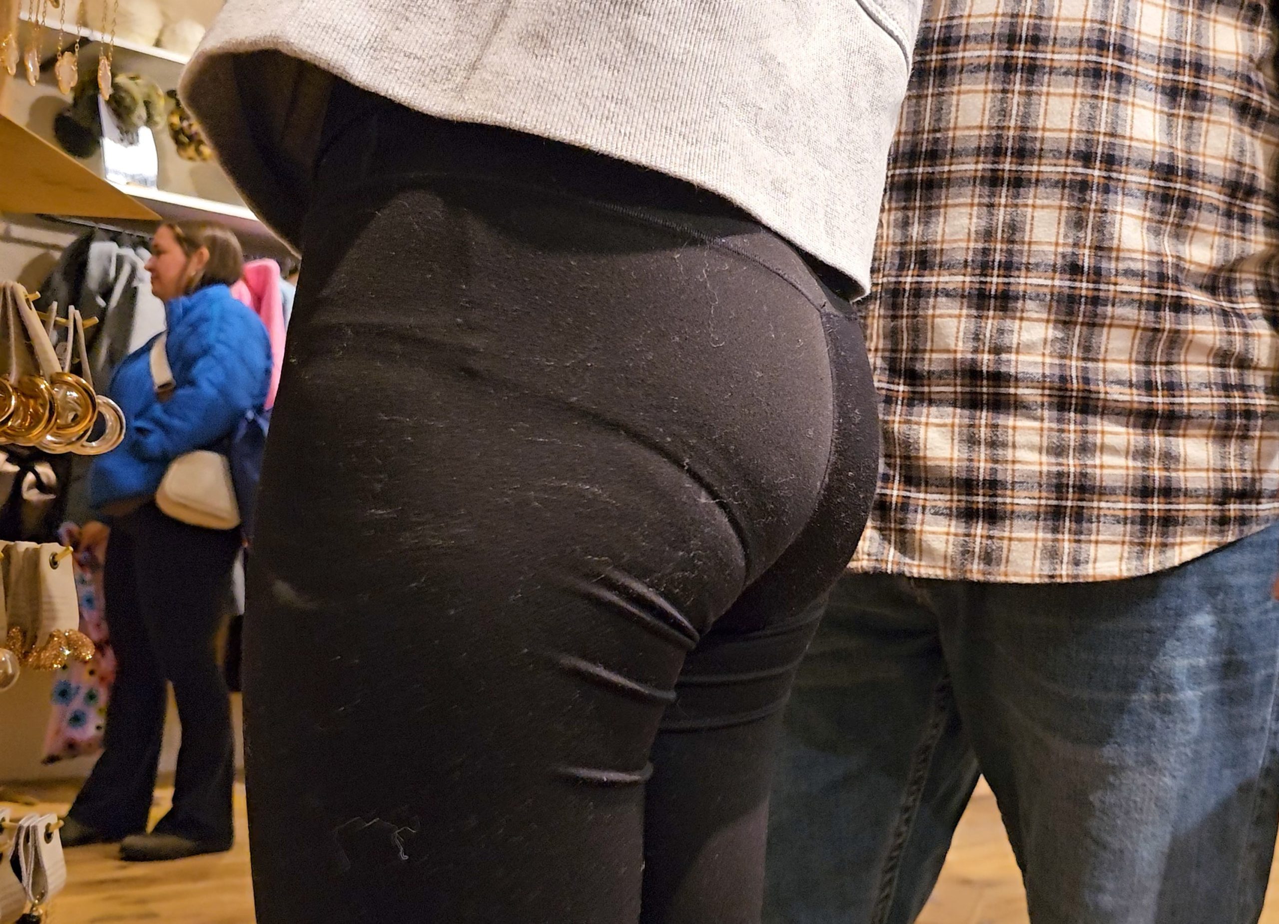 Tightly Wrapped Teenie Blonde Fullback VPL - Candid Best Premium