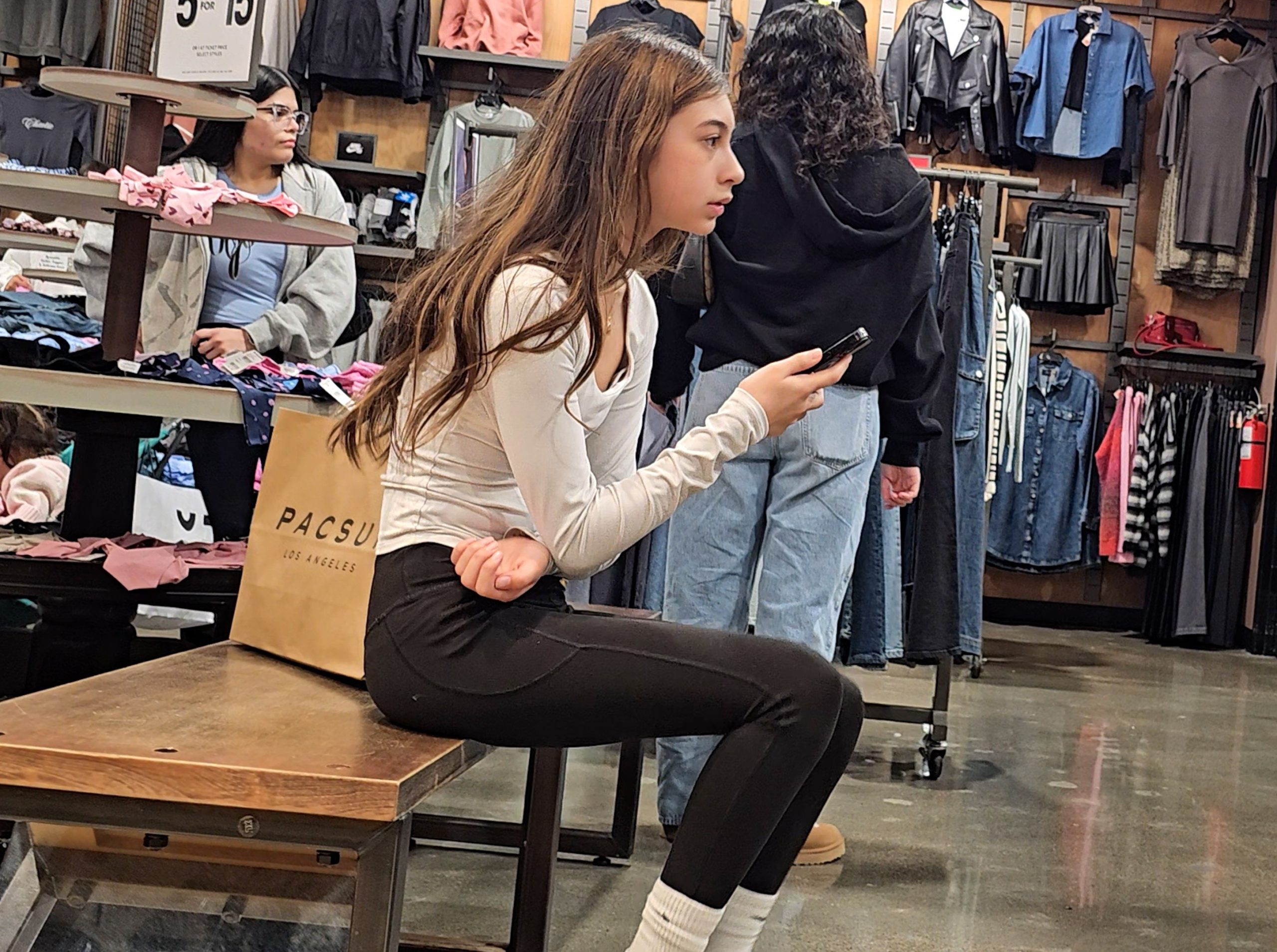 Insanely Tight Petite Teenie VPL (6:20) - Candid Best Premium